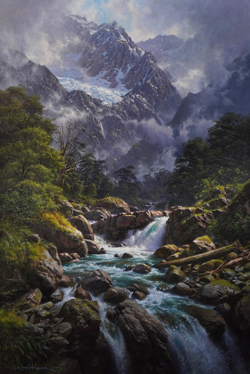 Icy River Cascade Print – Andrew Tischler Fine Art